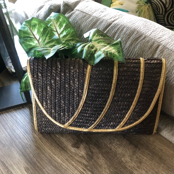 Bags | Vintage Woven Envelope Style Purse | Poshmark
